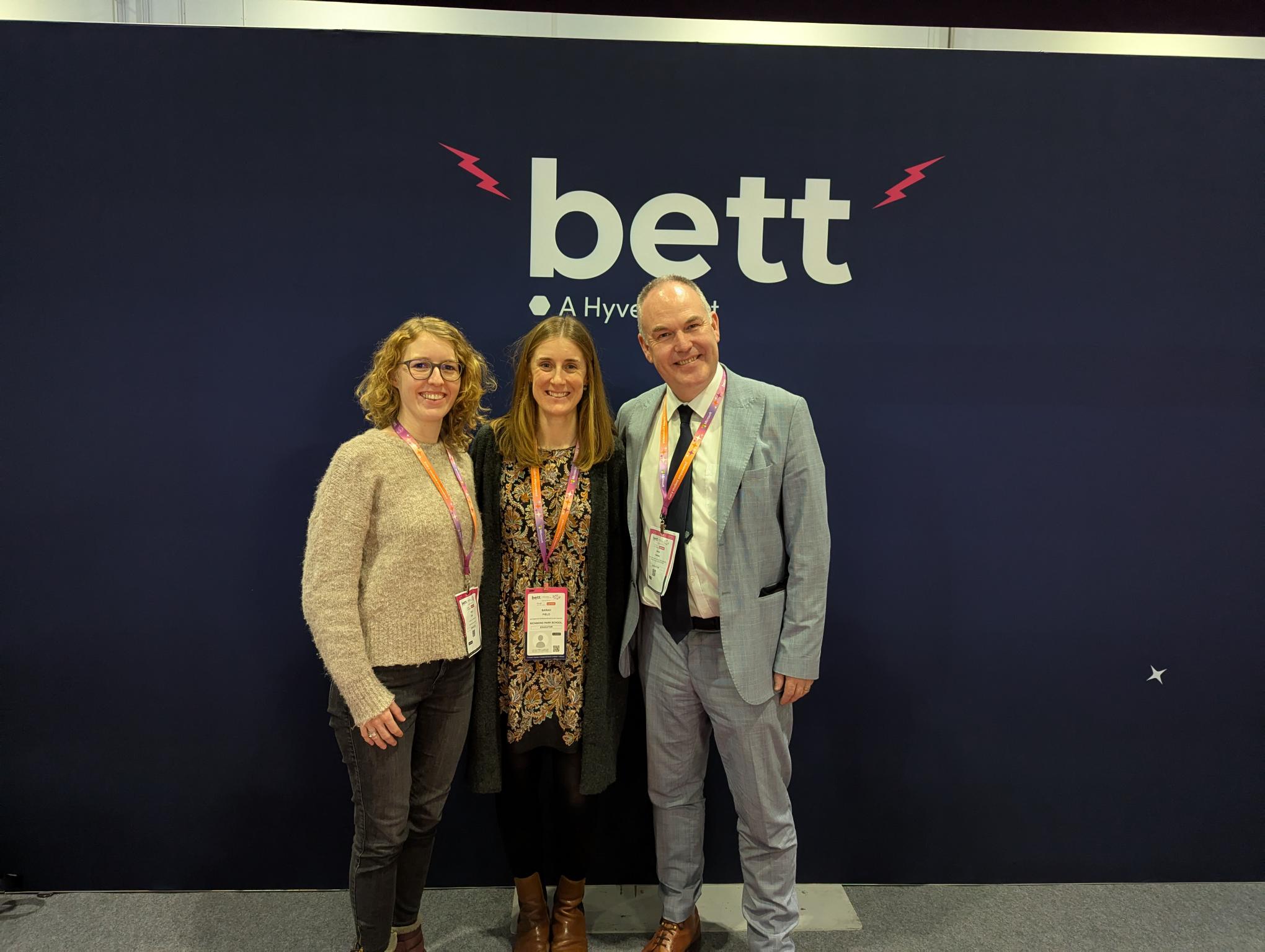 Richmond Park School teachers at the prestigious BETT conference 2025 ...