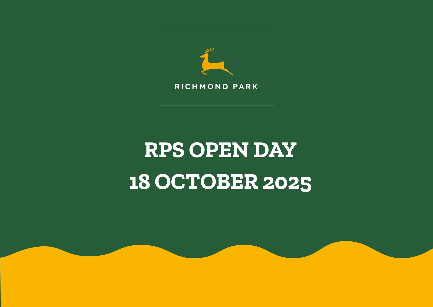 Open day for EYFS & Primary – 18 October 2025 - Richmond Park School