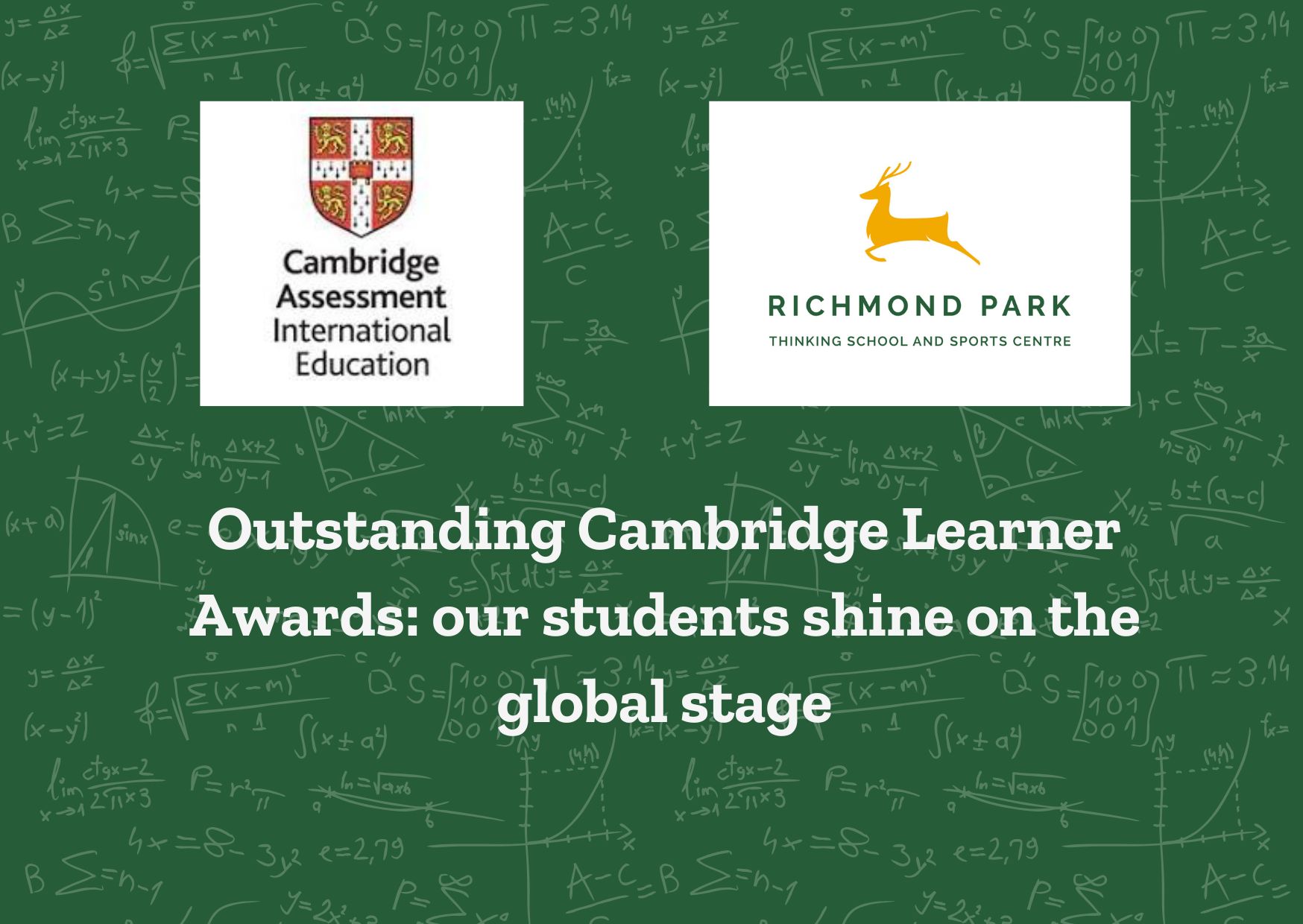 Outstanding Cambridge Learner Awards: our students shine on the global ...